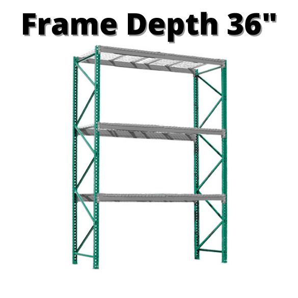 Pallet Rack Green Frames 36" – Abba-Equipment